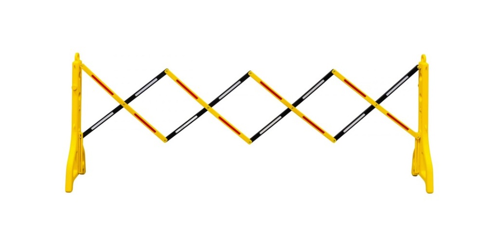 Expandable Barrier, Plastic -2500mm | Peninsula Safety Supplies